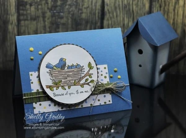 Sweet Mother's Day Card with Birds with Stampin' Up! Flying Home