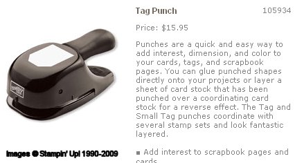 Stampin' Up! Punches by Picture, Price, Item Number and Description ...